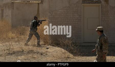 A U.S. military police officer with the 382nd Military Police ...