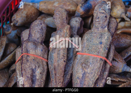 Dried Nariphon fruits for sale at the amulet market, Thailand. The ...