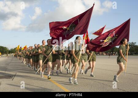 U.S. Marines with 4th Recruit Training Battalion (4th RTBN), Marine Corps Recruit Depot Parris ...