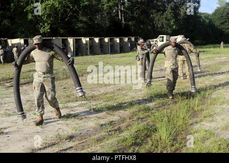 Soldiers of the 135th Quartermaster Company, 87th Division Sustainment ...
