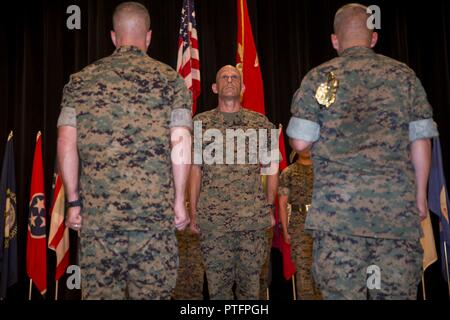 U.S. Marine Corps Maj. Justin Lenio, a company commander with 2d ...