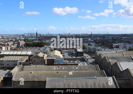 The Guinness Brewery from the roof top bar at the Guinness Store in ...