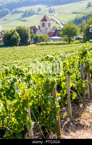 View over the small village of Bonneil, France, and its medieval ...