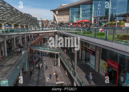 Liverpool One shopping centre mall city centre Liverpool Merseyside ...