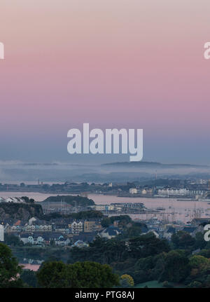 Sunrise over Plymouth Sound Stock Photo - Alamy