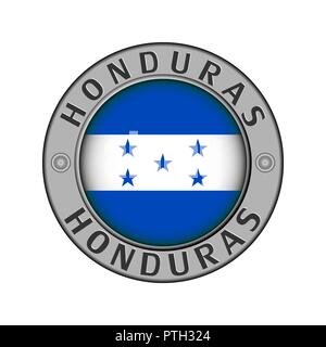 Flag of Honduras. National symbol in official colors. Template icon ...