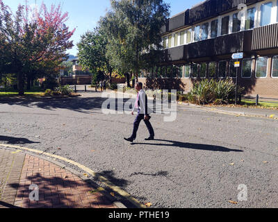 Mark Evill leaving Merthyr Tydfil Crown Court after the first day of ...