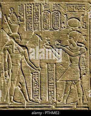 Ancient Egyptian god Geb, the god of the Earth and the father of snakes ...