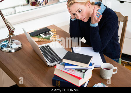 heap of books,cup of coffee and laptop, learning, education, panorama ...