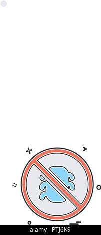 Bug not allowed icon design vector Stock Vector Image & Art - Alamy
