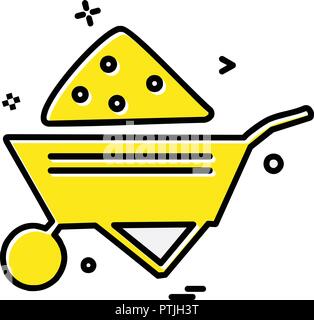 Labour trolly icon design vector Stock Vector Image & Art - Alamy