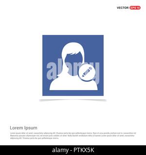 Edit user Icon - Blue photo Frame Stock Vector Image & Art - Alamy