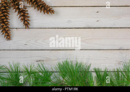 Pine tree horizontal winter border design with a group of green ...
