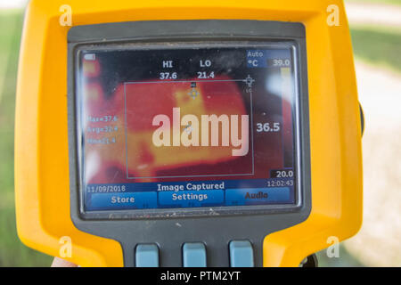 Thermoscan(thermal image camera), Scan to the Junction box of solar ...