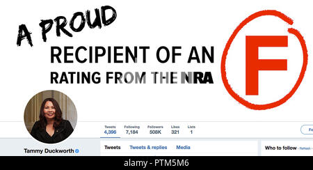 United States Senator Tammy Duckworth (Democrat of Illinois) and Mr ...