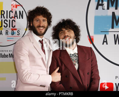 Lil Dicky and Benny Blanco attending the 46th Annual American Music ...