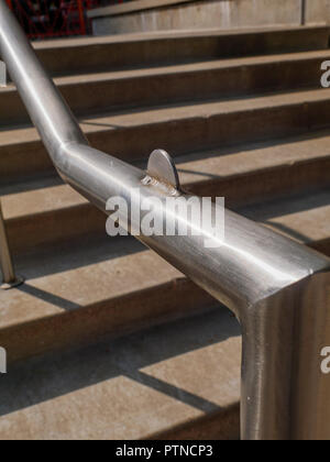 Railing with anti-skateboard device Stock Photo - Alamy