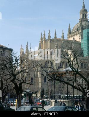 CATEDRAL - DET DEL ABSIDE. Location: CATEDRAL, COLOGNE, GERMANY Stock ...