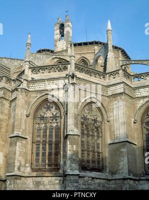 DETALLE DEL ABSIDE DE LA CATEDRAL DE LEON - SIGLO XIII - GOTICO ESPAÑOL ...