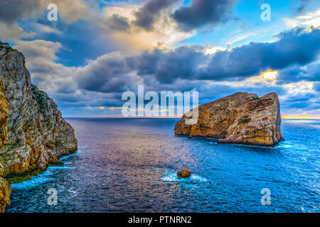 Dramatic sky over Foradada island Stock Photo - Alamy