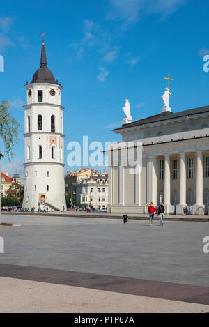 The Cathedral Square in Vilnius is the main square of the Vilnius Old ...