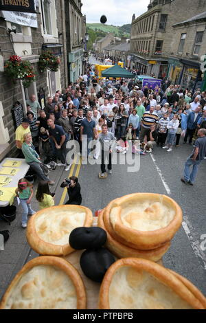 World Black Pudding Throwing Championships 2008, held at the Royal Oak ...