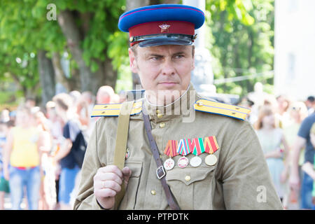 Commander of the Red Army with the rank of infantry lieutenant in ...