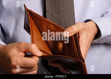 Empty wallet, no money Stock Photo - Alamy
