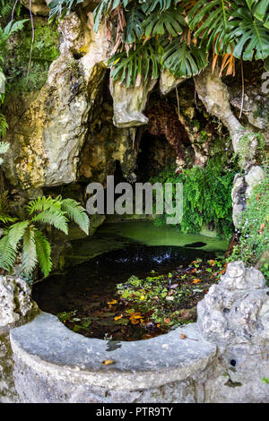 Water falling on cave Stock Photo - Alamy