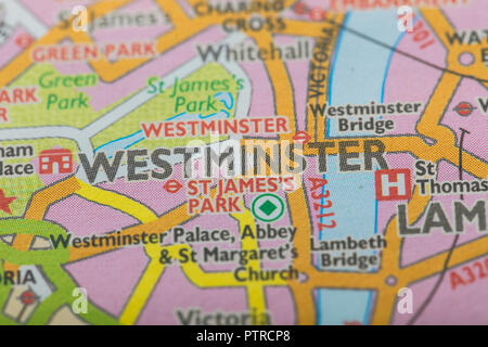 A map of London and Westminster. The central plan is surrounded by ...