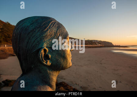Folkestone Triennial - Mermaid Statue on Sunny Sands Beach, Folkestone ...