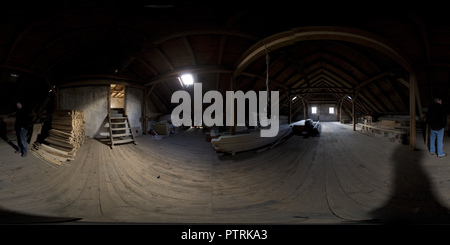 360° view of Inside the old mill - Alamy