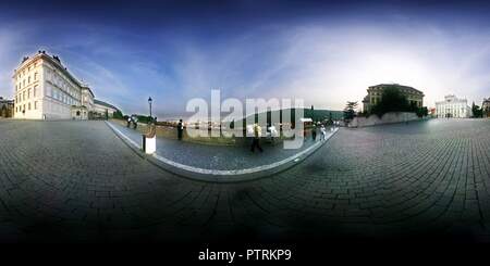 360° view of Prague Castle - Hradcanske Namesti - Alamy