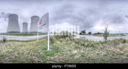 360° view of Temelin Nuclear Power Plant - Alamy