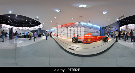 360° view of Ferrari World Theme Park - Alamy