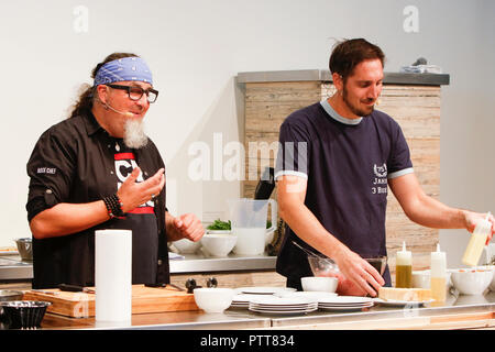 Michelin star chef Michael Kammermeier with food writer Angela Berg ...