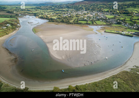 Newport (Trefdraeth) Pembrokeshire south west wales - looking up ...