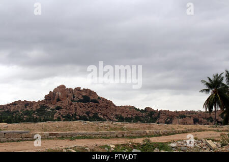 The formation of pillars, ruins, rocks, and Group Monuments of Temples ...