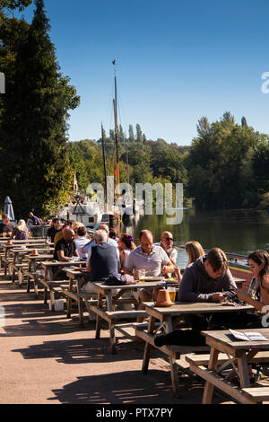 Walking beside the River Kent in Kendal, Cumbria, North England UK ...