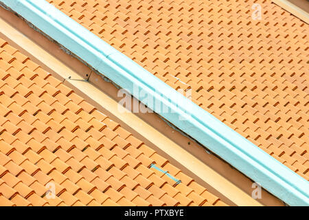 pitched roof tiles in repetitive patterns, old architecture shophouses ...