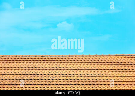 pitched roof tiles in repetitive patterns, old architecture shophouses ...