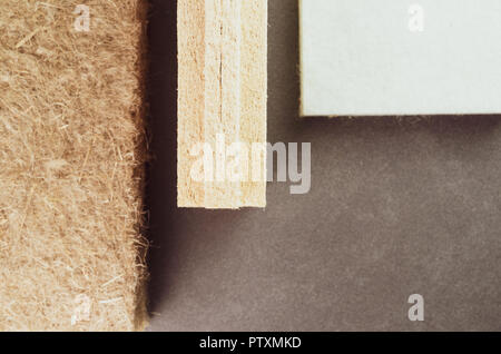 natural fibers building insulation materials samples - thermal ...