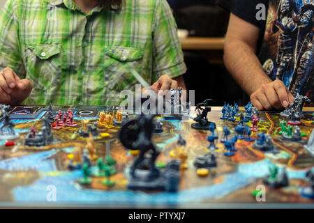 Closeup of characters in a role playing fantasy board game Stock Photo ...