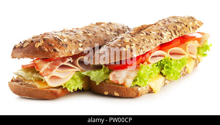 Classic BLT sandwich isolated on white background Stock Photo - Alamy
