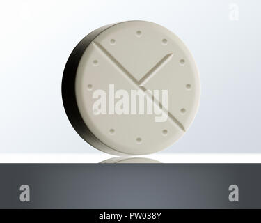 Time to take your medicine. Pill reminder. Tablets and alarm clock ...