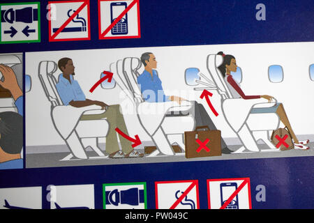 overhead locker and luggage storage information Safety on Board british ...