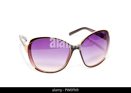 Sunglasses. color purple Isolated on white background Stock Photo - Alamy