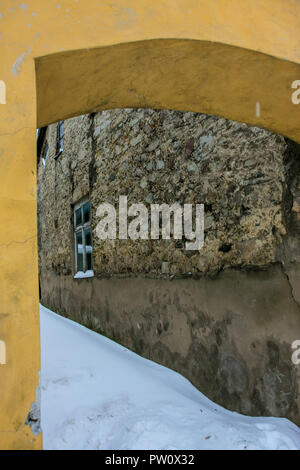 City Cesis, Winter, december, Latvia, Family wait burn girl, nature and ...