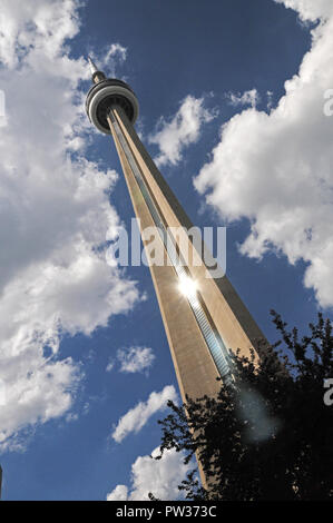 CN Tower (1976) a concrete communications and observation tower in ...