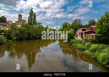 Clisson village near a river in France Stock Photo - Alamy